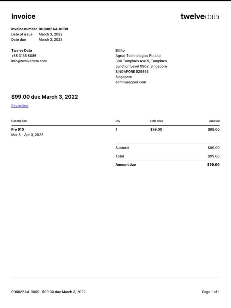 1.3 TWELVE DATA INVOICE _ PAYMENT RECEIPT _ 06.03.2022 | PDF