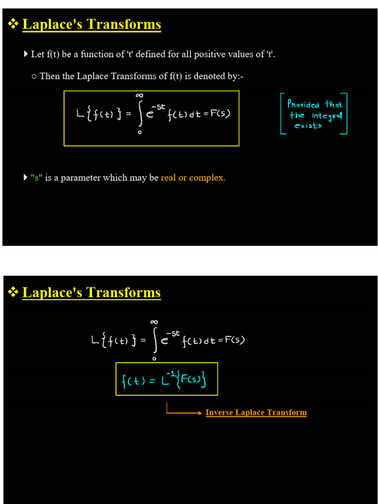 05-Laplace Transforms | PDF | Laplace Transform | Derivative