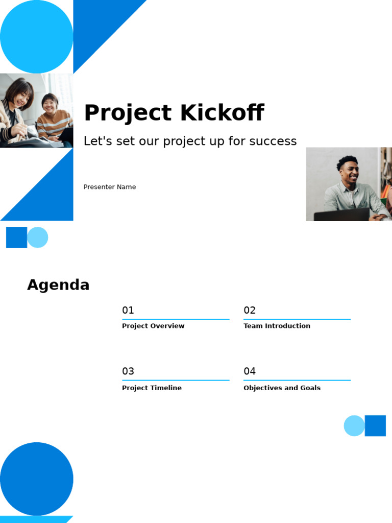 Modern Project Kickoff Presentation | PDF