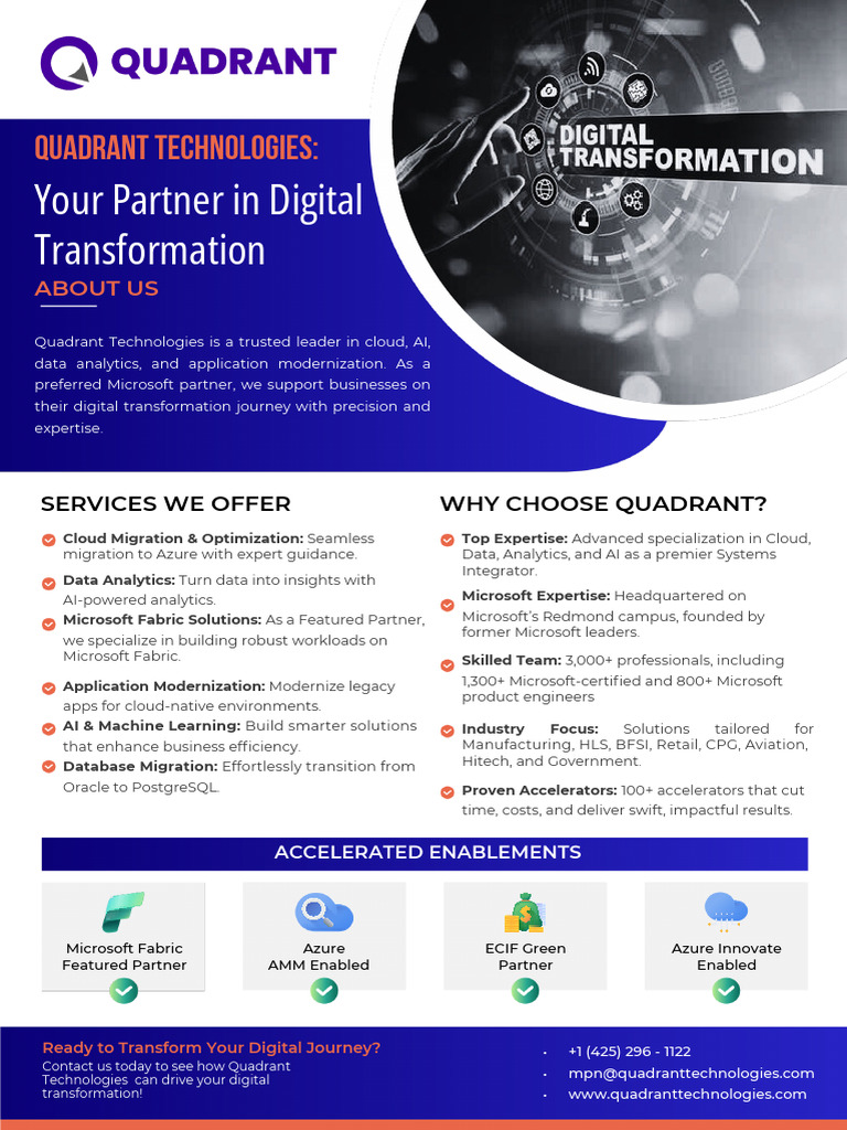 Quadrant Technologies - Introduction | PDF | Microsoft Azure | Microsoft