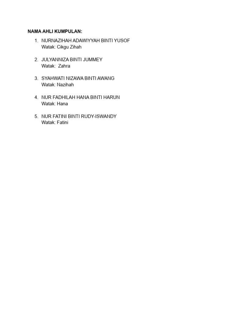 Watak | PDF