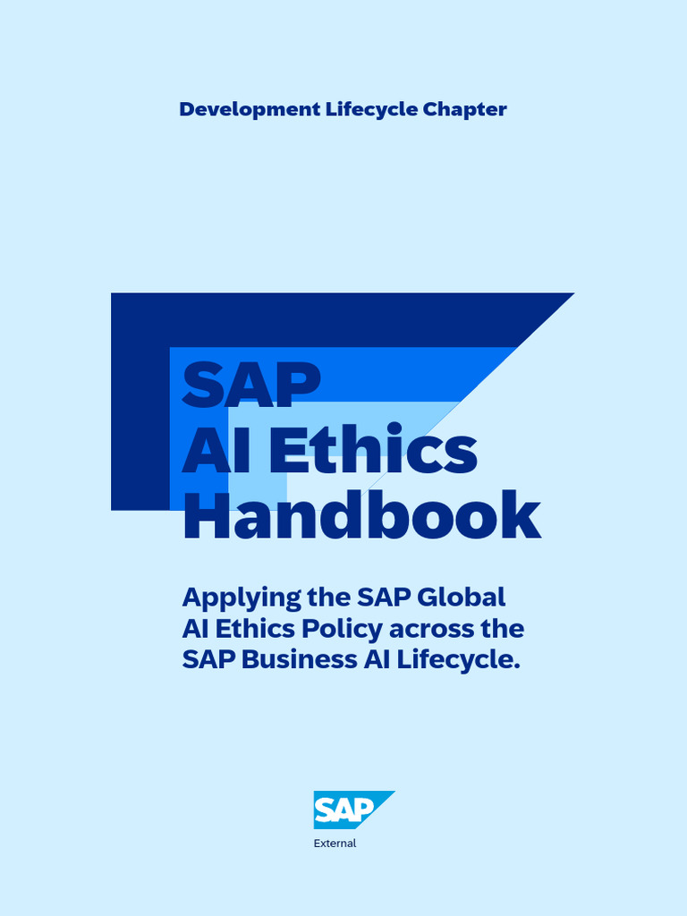 SAP AI Ethics Handbook | PDF | Artificial Intelligence | Intelligence ...