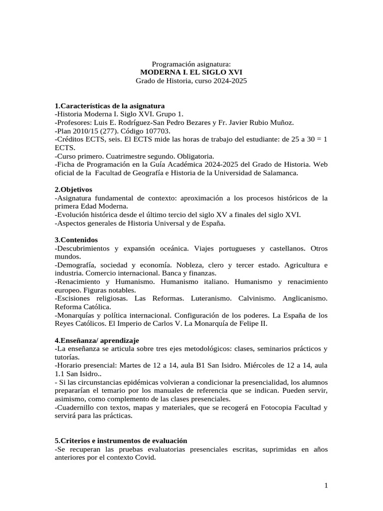 Programación Moderna I, 2024-2025 (6) | PDF | España | Madrid