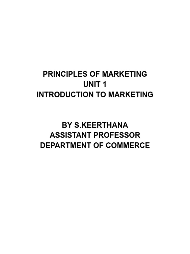 Introduction to Marketing Principles | PDF | Marketing | Pricing