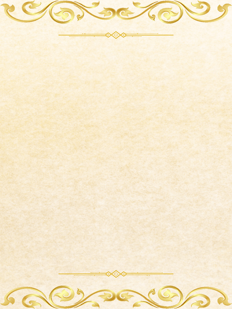 Golden Frame Traditional Background Your Story | PDF