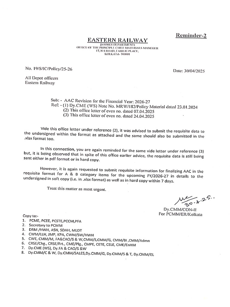 Reminder - 2 For AAC REVISION For FY 2026-27 | PDF