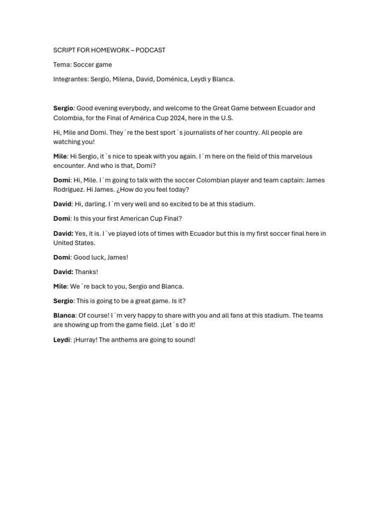 SCRIPT FOR HOMEWORK - Review | PDF