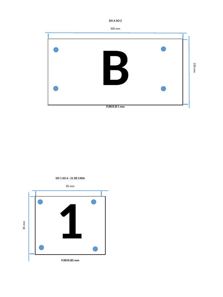 Modelo Plaquinhas Estamparia | PDF
