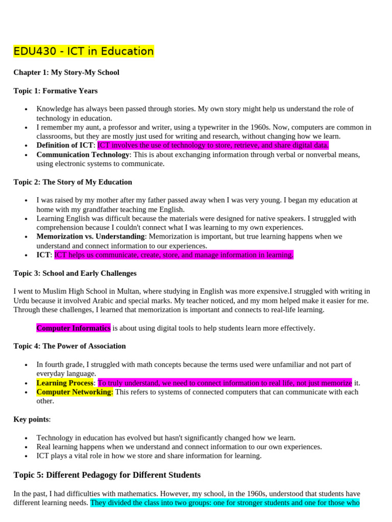 ICT notes | PDF | Computer Network | Computer Data Storage