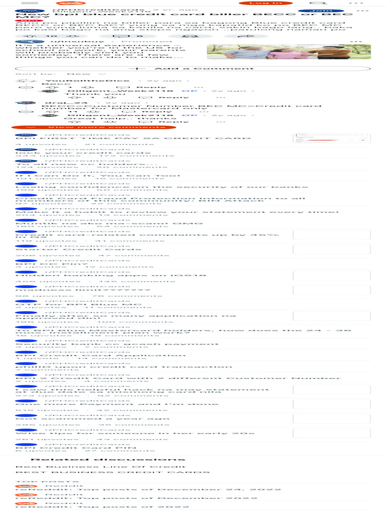 New Bpi Blue Credit Card Biller BECC or BEC MC RPHCreditCards | PDF ...
