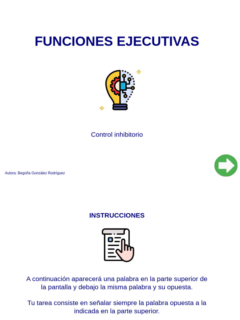 Funciones Ejecutivas - Control Inhibitorio | PDF