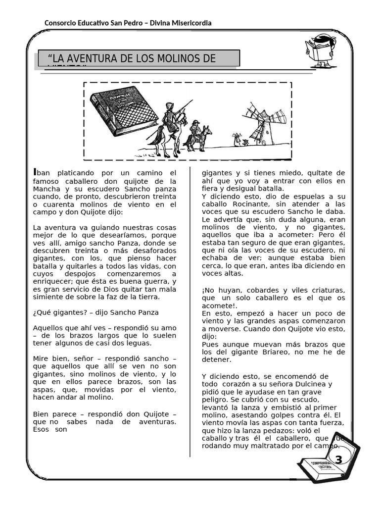 Comprension Lectora | PDF | Don Quijote
