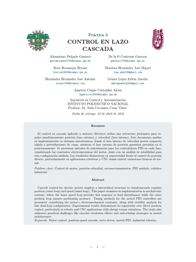 PR 03 CPII | PDF | Software | Sistema de control