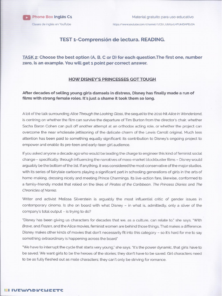 c1 Reading Comprehension 16 | PDF