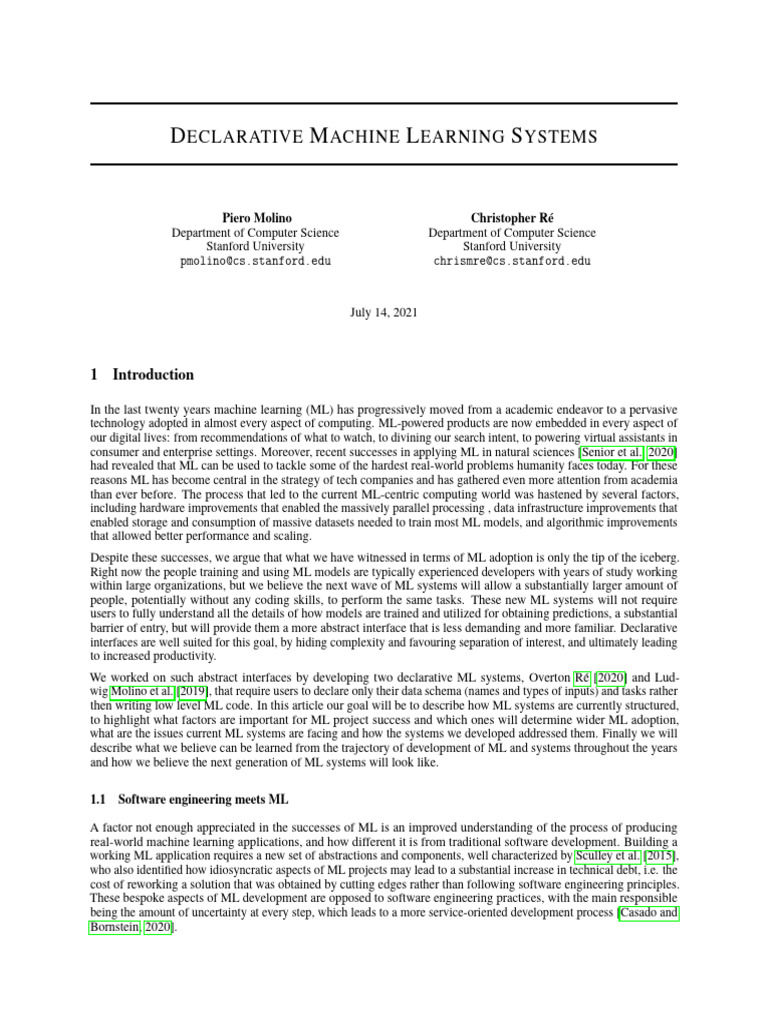 Declarative ML Systems for Non-Coders | PDF | Databases | Deep Learning