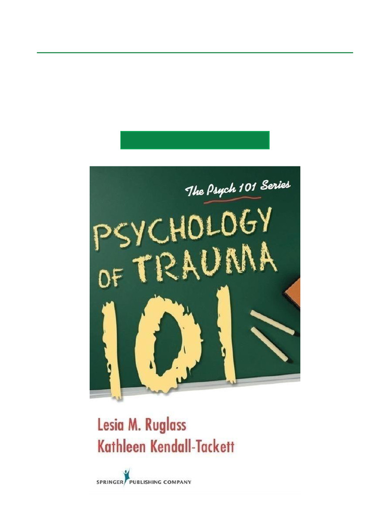Psychology of Trauma 101 Overview | PDF | Psychological Trauma | Psychology