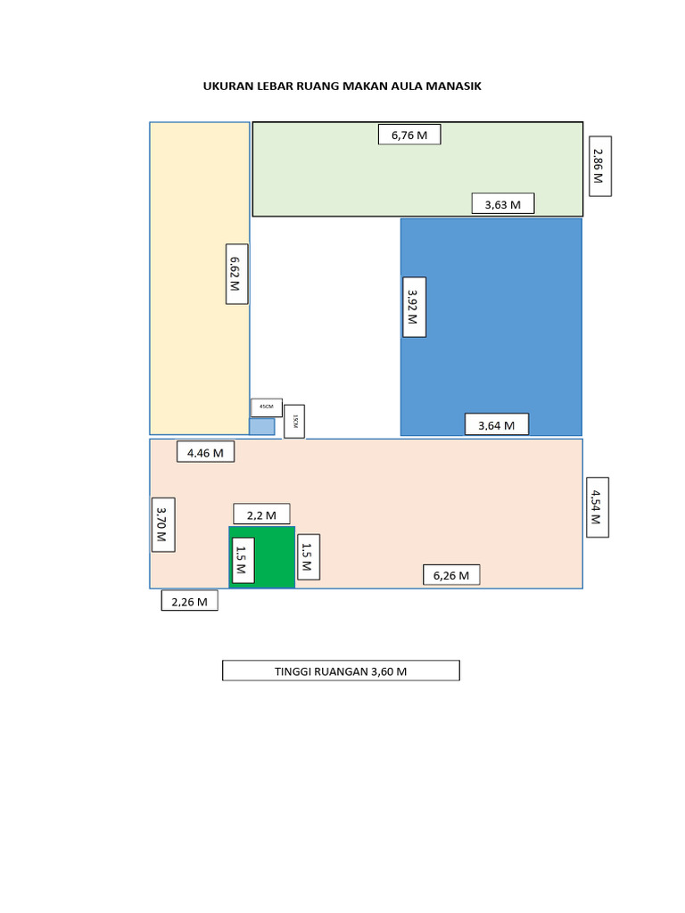 Ukuran Lebar Ruang Makan Aula Manasik | PDF