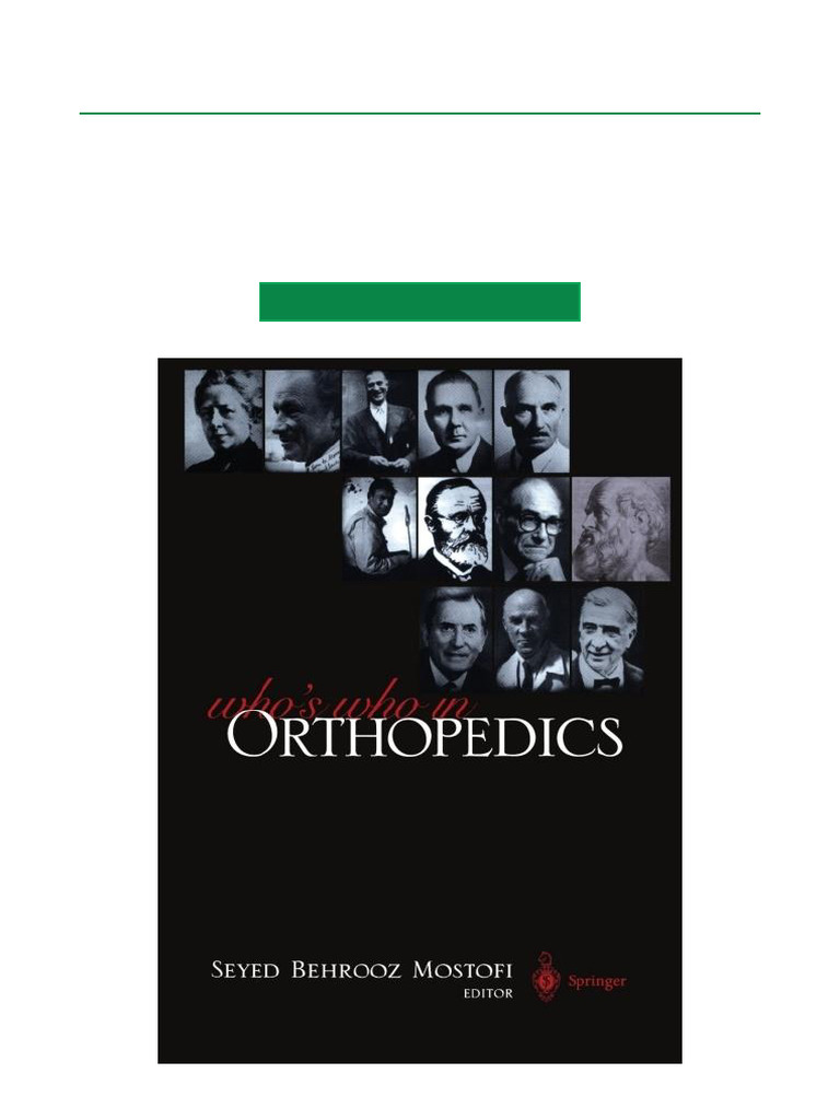 Who's Who in Orthopedics Complete PDF Download | PDF | Neurosurgery ...