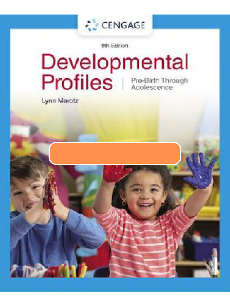 Testbank for Developmental Profiles PreBirth Through Adolescence 9th ...