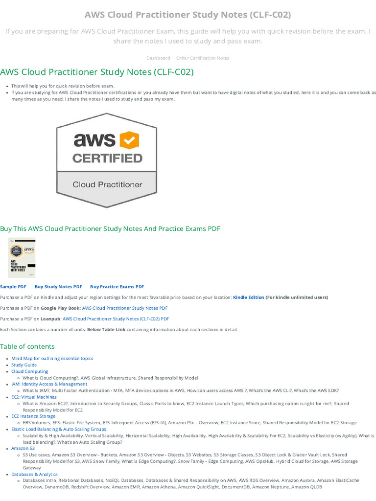 AWS_Notes | PDF | Cloud Computing | Scalability
