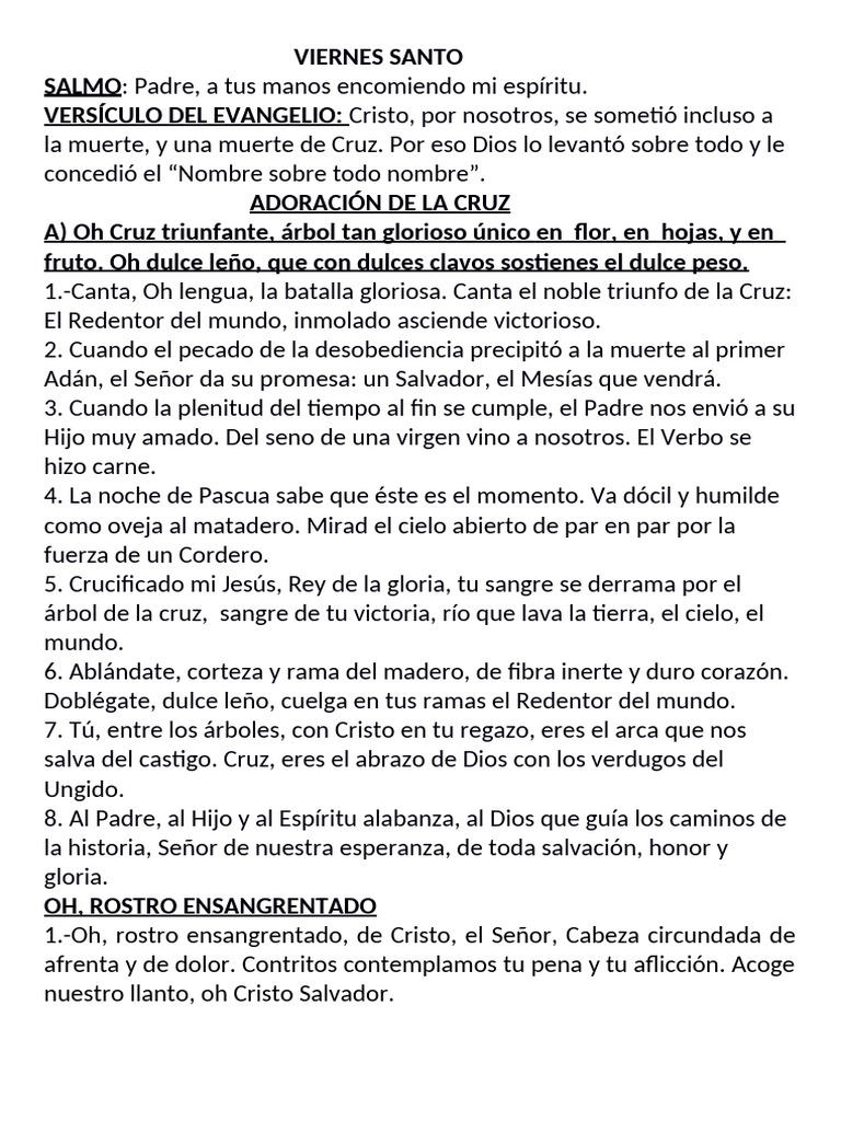 Viernes Santo | PDF | Cristo (título) | Contenido bíblico