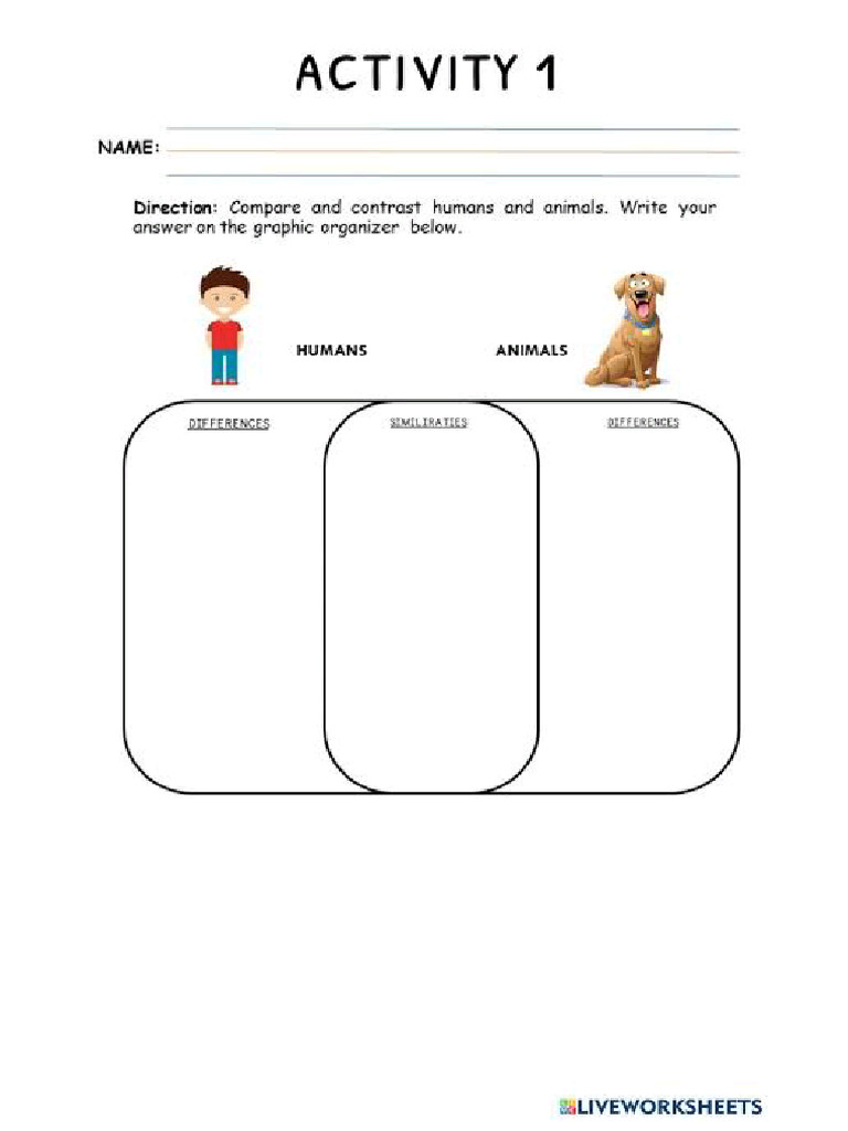 Comparing Human With Animal | PDF