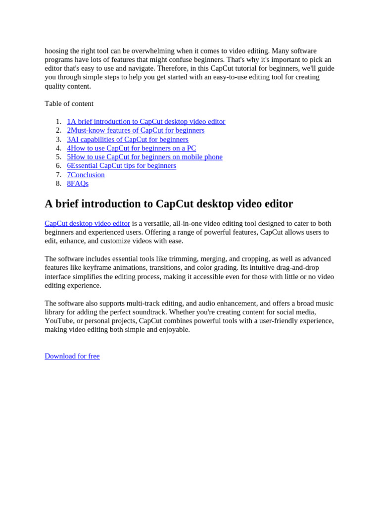 Hoosing The Right Tool Can Be Overwhelming When It Comes To Video Editing | PDF | Editing | Software