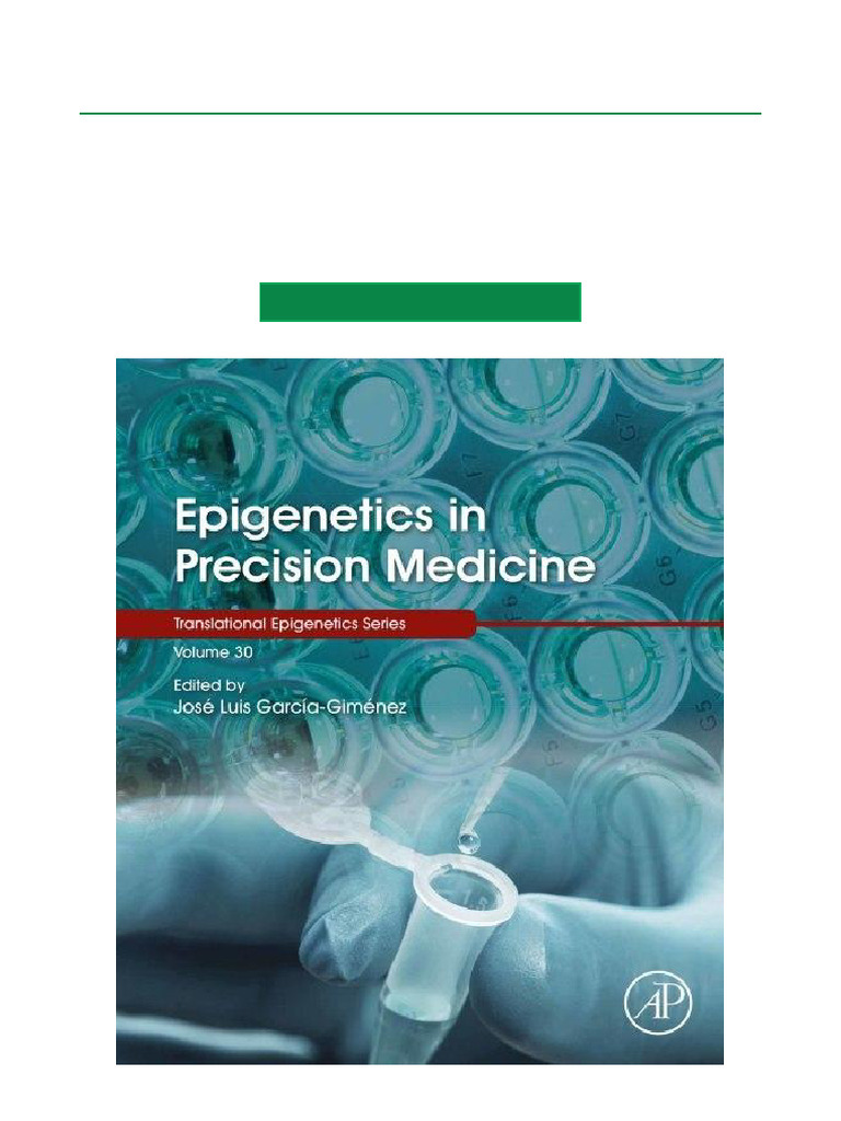 Epigenetics in Precision Medicine Multiformat Download | PDF | Cancer | Epigenetics