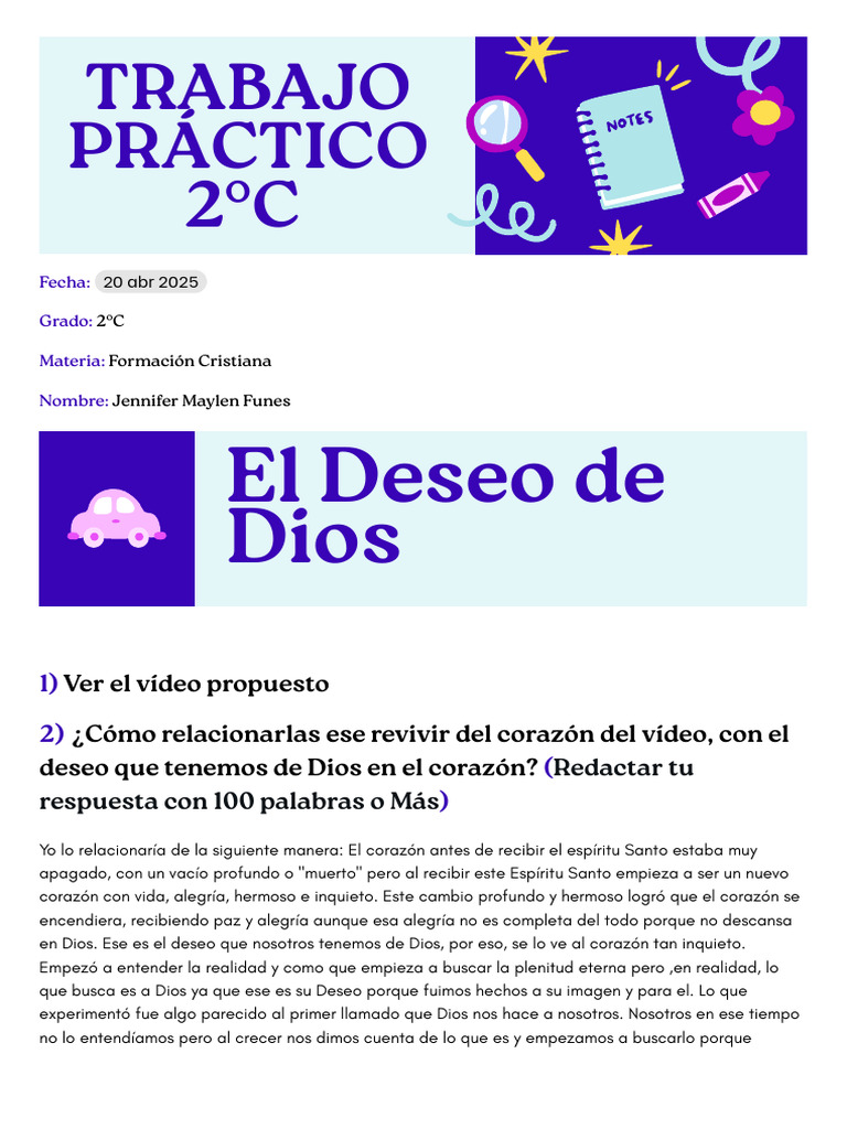 El Deseo de Dios Jennifer Funes 2°C - 20250420 - 232252 - 0000 | PDF