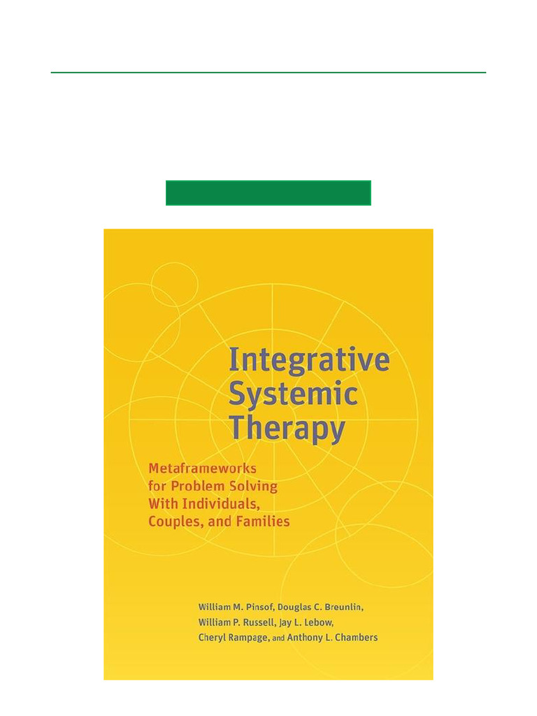 Integrative Systemic Therapy Overview | PDF | Psychotherapy | Family ...