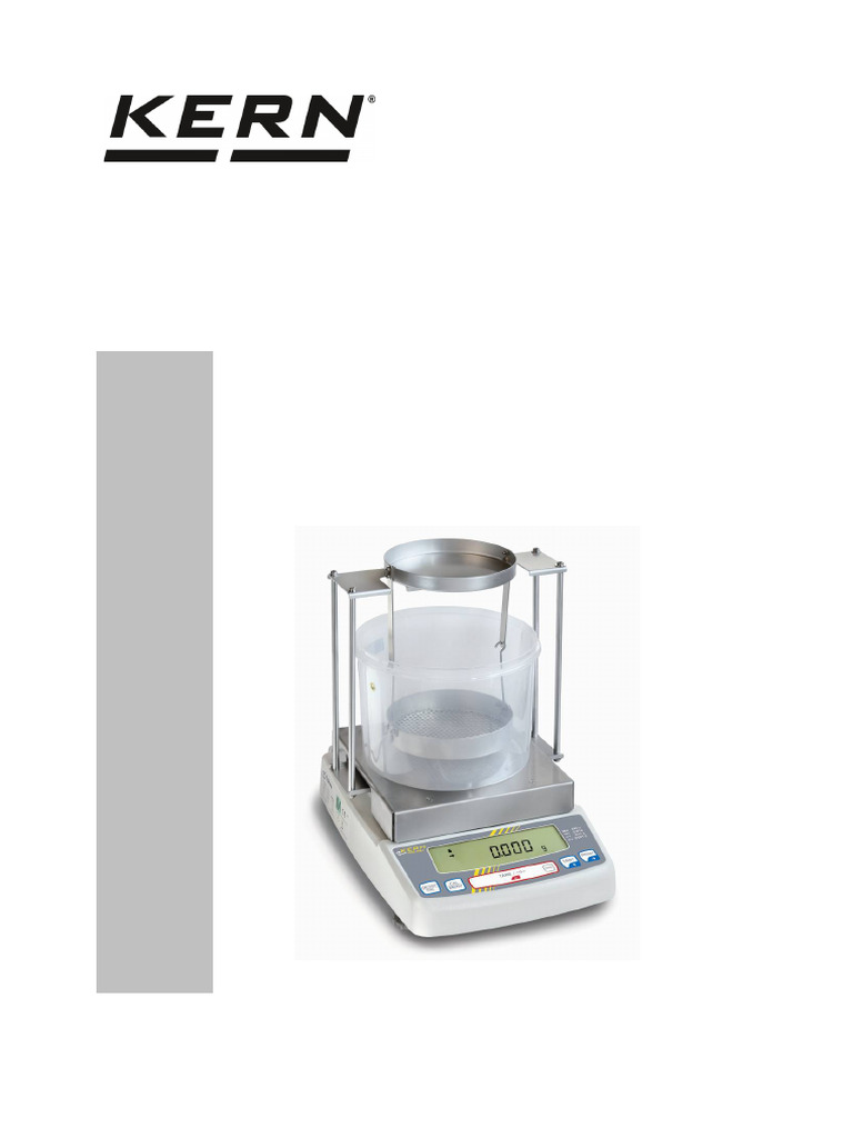 Operating Instructions Density Determination Set KERN PBS-A03 and - A04 ...
