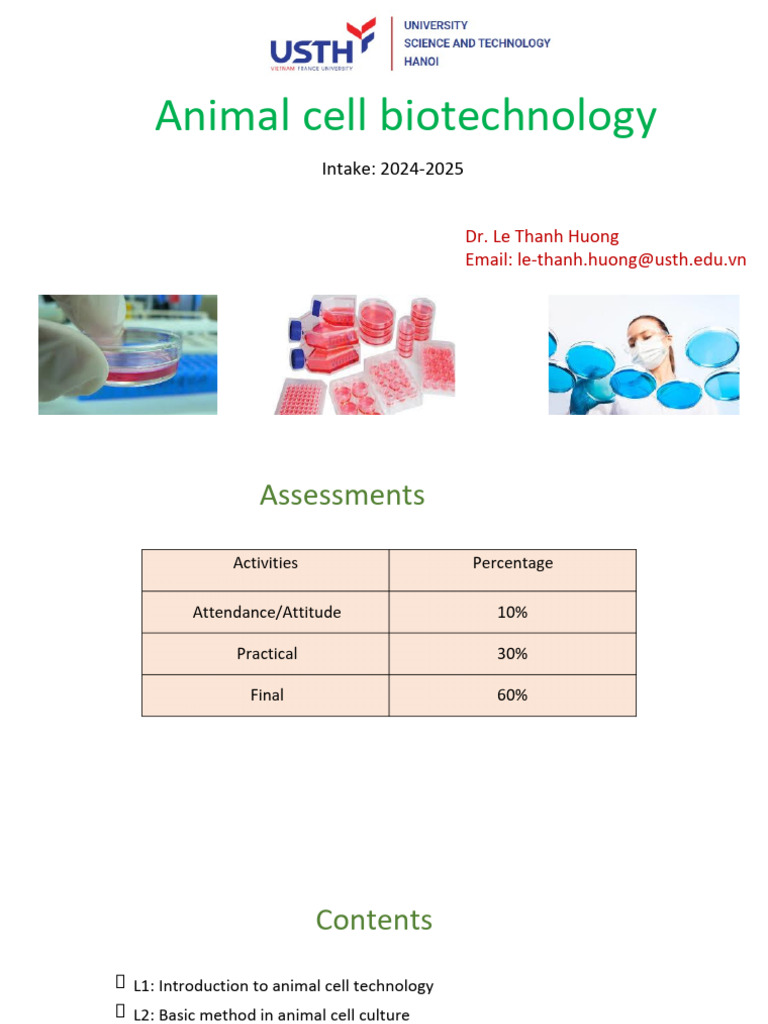 Animal Cell Biotechnology Overview | PDF | Cell Culture | Cell Growth