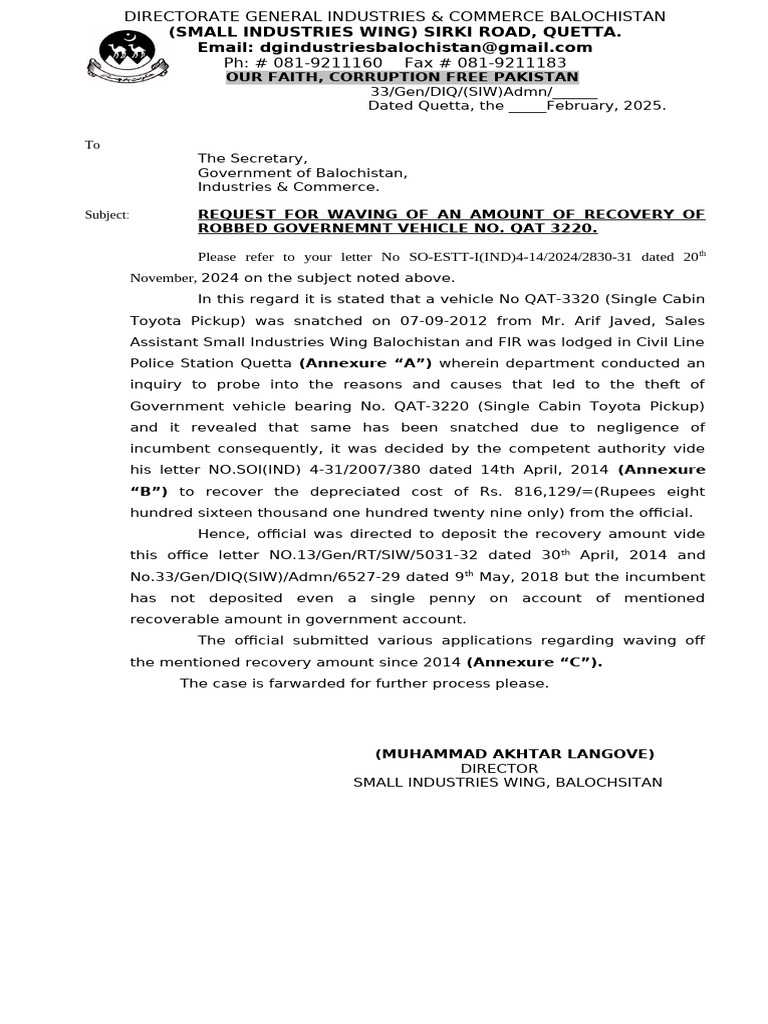 Arif javed write off | PDF