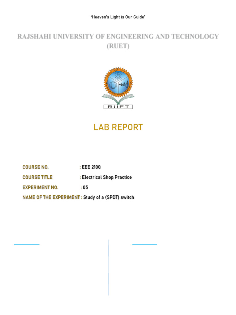 Lab Report Top Sheet 5 | PDF