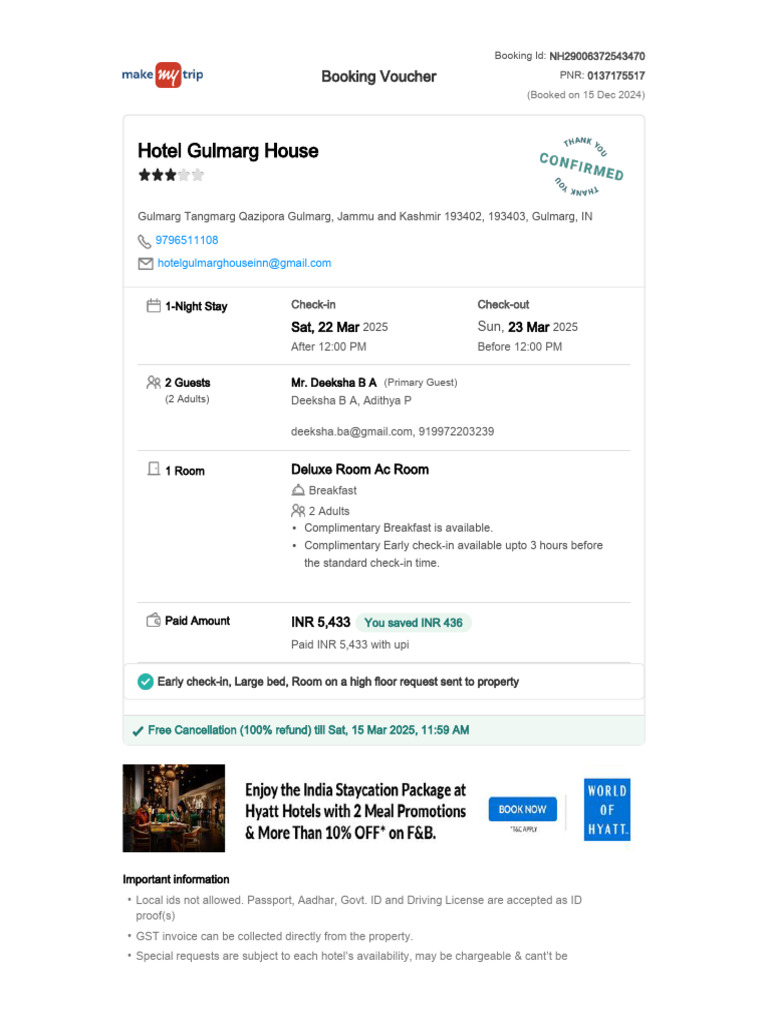 Trips Hotel DownloadETicket | PDF