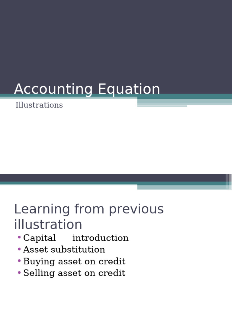 Accounting Equation Illustration | PDF | Liability (Financial Accounting) | Banks