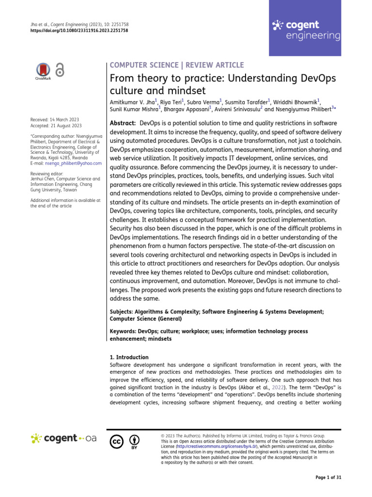 From Theory to Practice Understanding DevOps Cultu | PDF | Cloud Computing | Computing