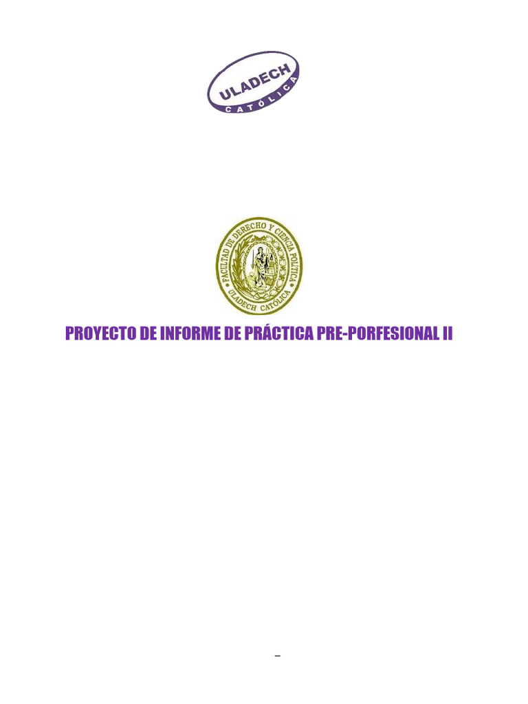 Proyecto de Pre-Informe de Practica Pre-Profesional - Yerson | PDF