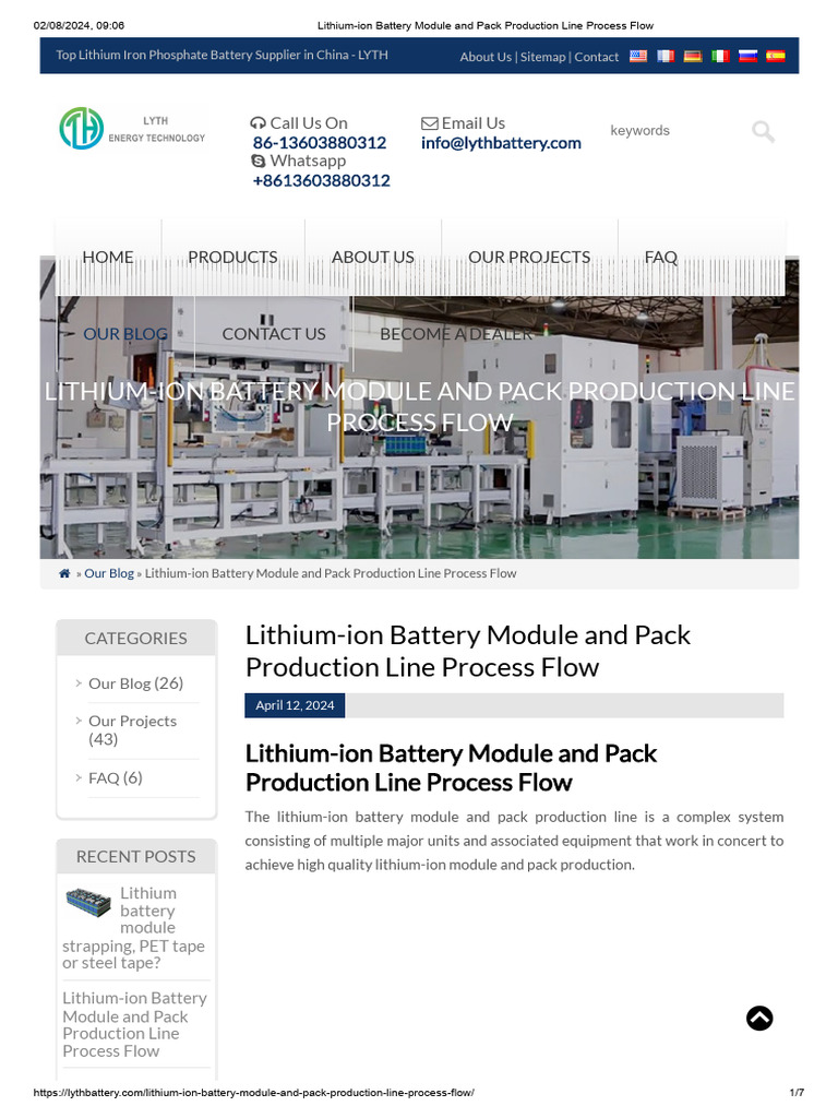Lithium-ion Battery Pack Assembly Process | PDF | Lithium Ion Battery ...
