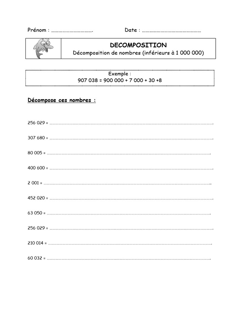 Decomposition de Nombres | PDF