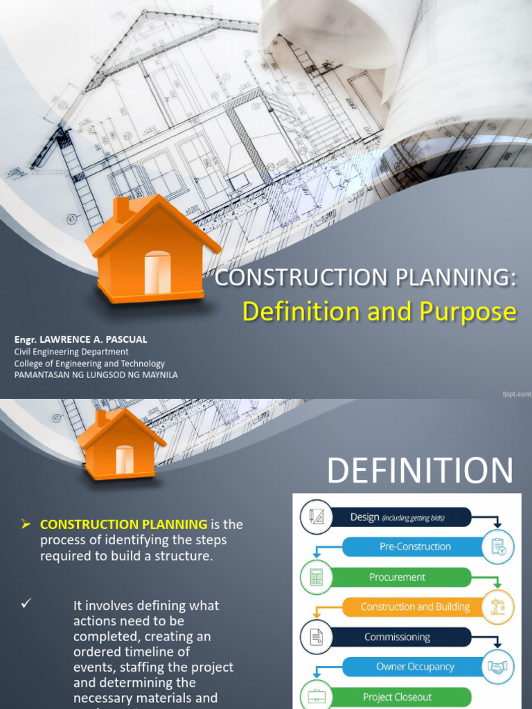 Construction Planning Essentials Guide | PDF | Goal | Strategic Planning