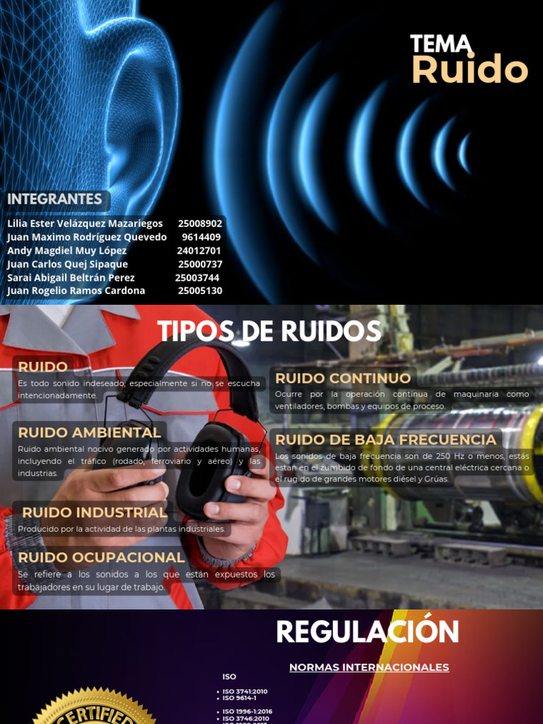 Exposición Ruido Grupo #2 | PDF | ruido | Acústica