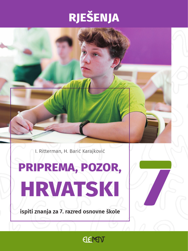 Hrvatski 7 Ispiti Znanja Rjesenja | PDF