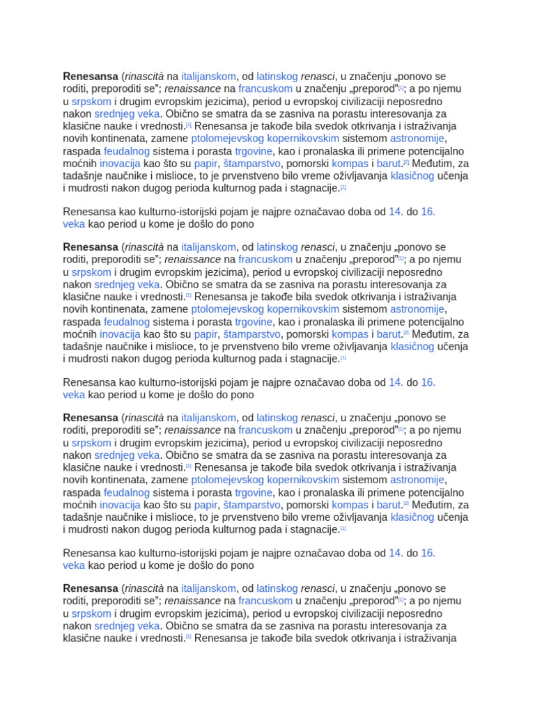 Renesansa U Italiji | PDF