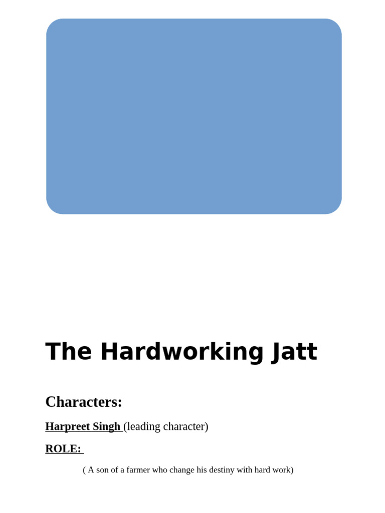 The Hardworking Jatt | PDF | Agriculture | Tractor