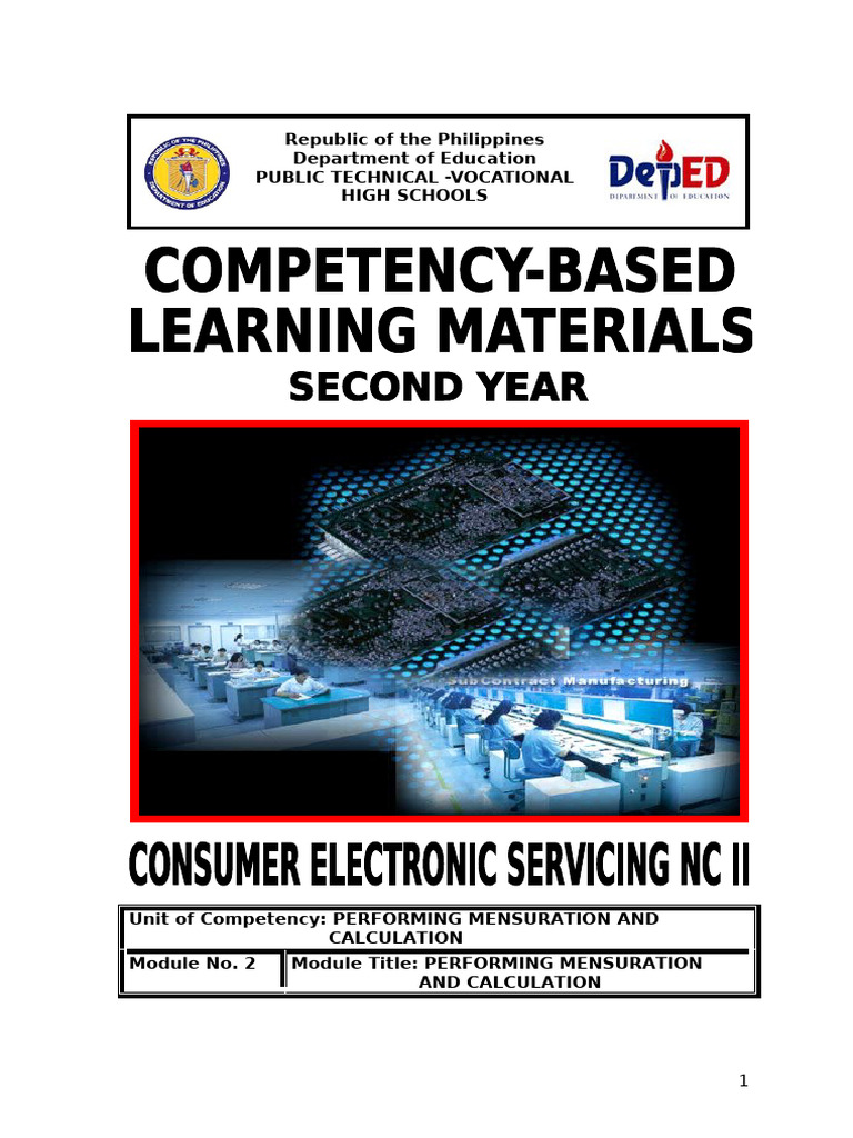 Y2 - Module 2 - Performing Mensuration and Calculation | PDF ...