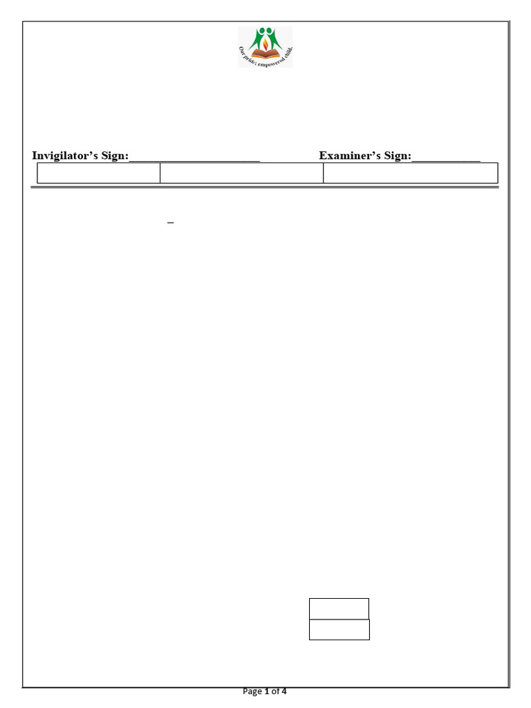 Std I English Annual Exam Practice Paper | PDF | Fruit