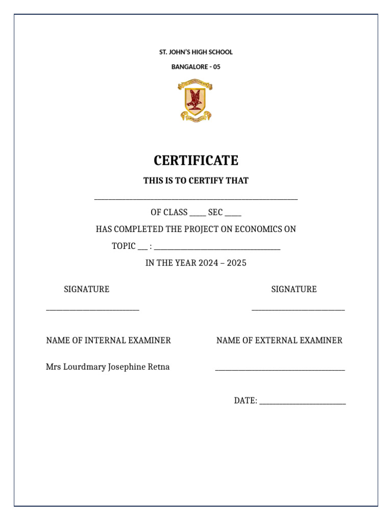 Economics Certificate v2 | PDF