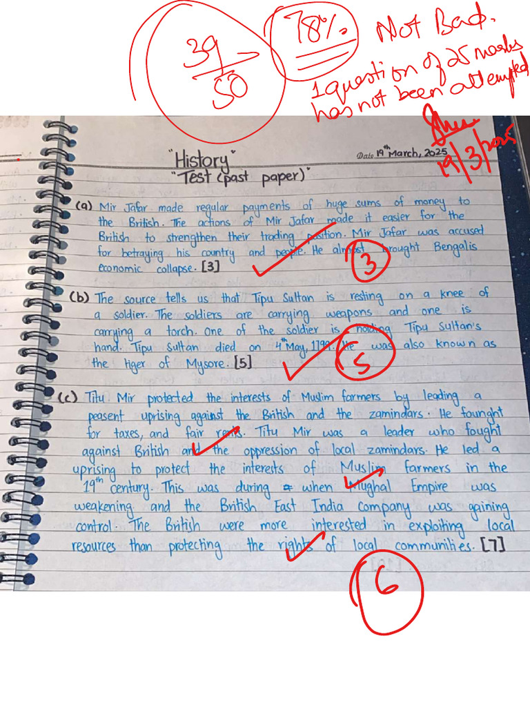 History Test Marked | PDF