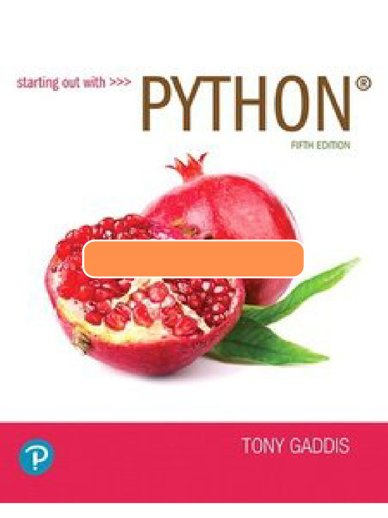 Testbank For Starting Out With Python 5th Edition | PDF | Science